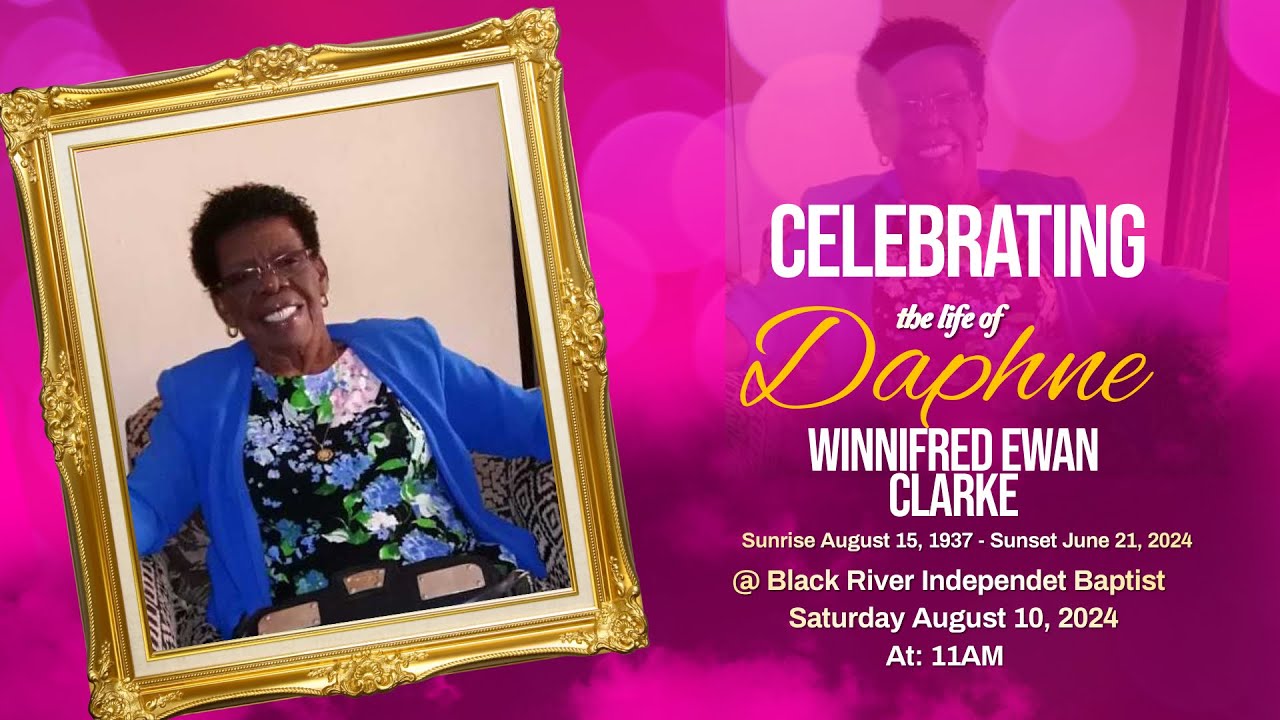 Daphne Winnifred Ewan Clarke Full Homegoing Service - YouTube