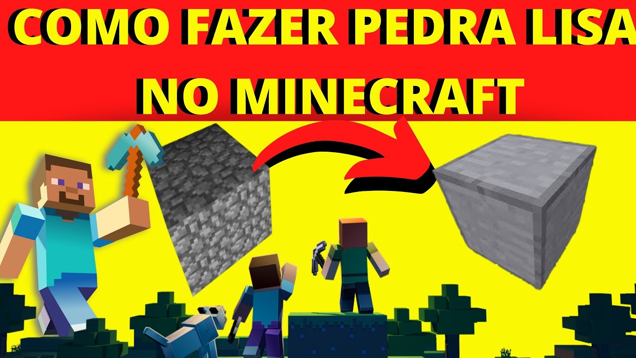 MINECRAFT, PEDRA LISA MINECRAFT, COMO USAR PEDRA LISA NO MINECRAFT ...