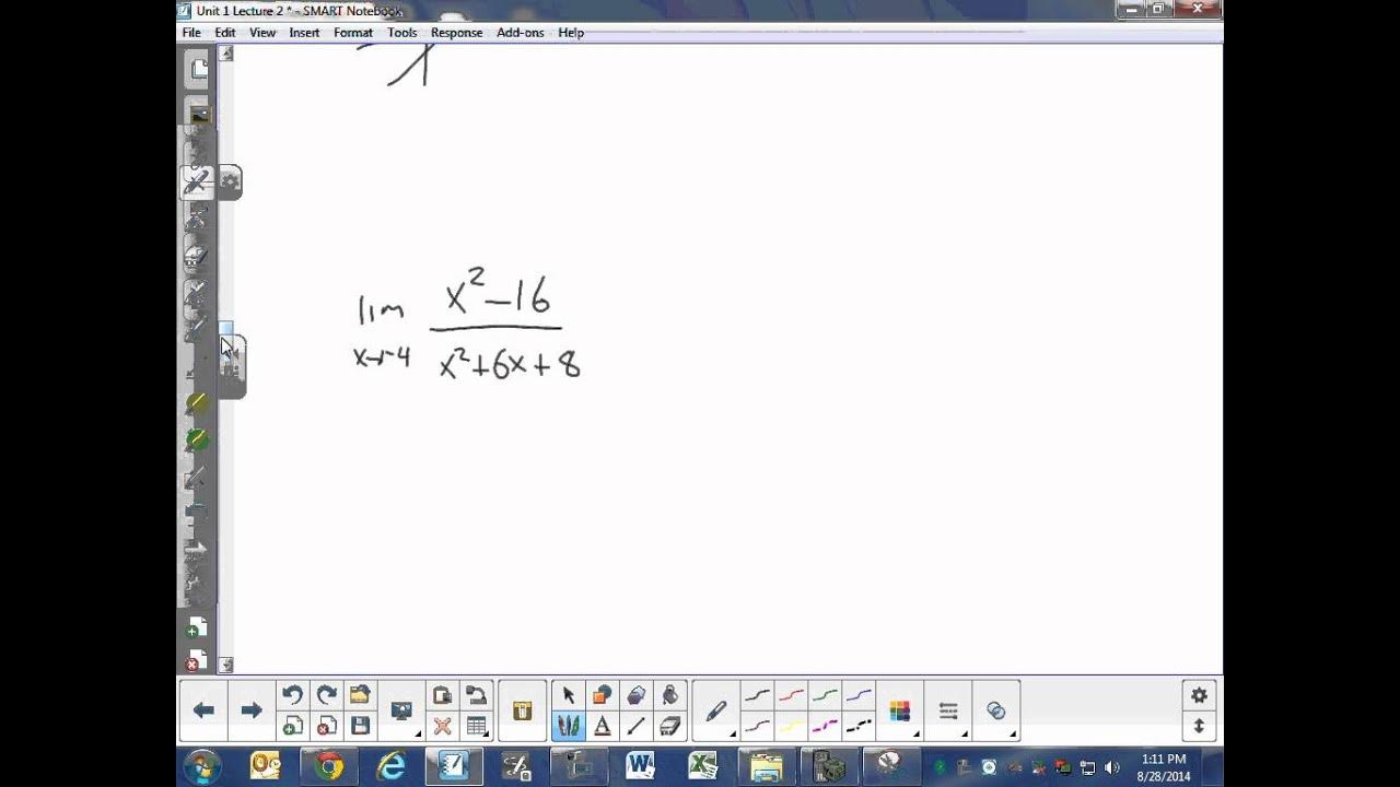 Finding Limits Analytically Youtube