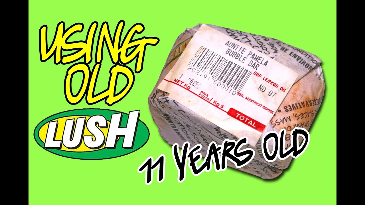 USING OLD LUSH!?!? 11 Year Old Auntie Pamela Bubble Bar ⚠️☠ - YouTube