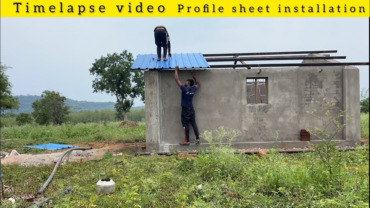 TIMELAPSE VIDEO I Profile sheet/shed installation Farm 🏡 - YouTube