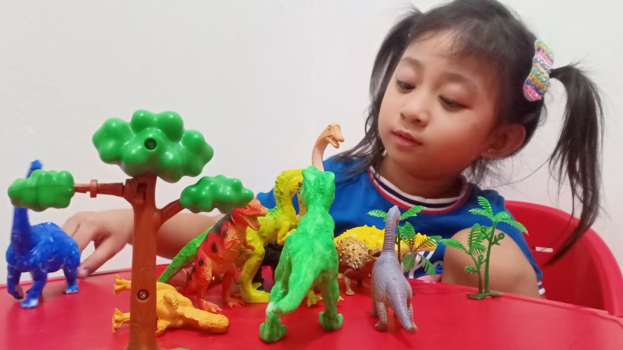 🦖Painting 3D Dinosaurs Toy plus Inflatable Dinosaur Costume | Playtime ...