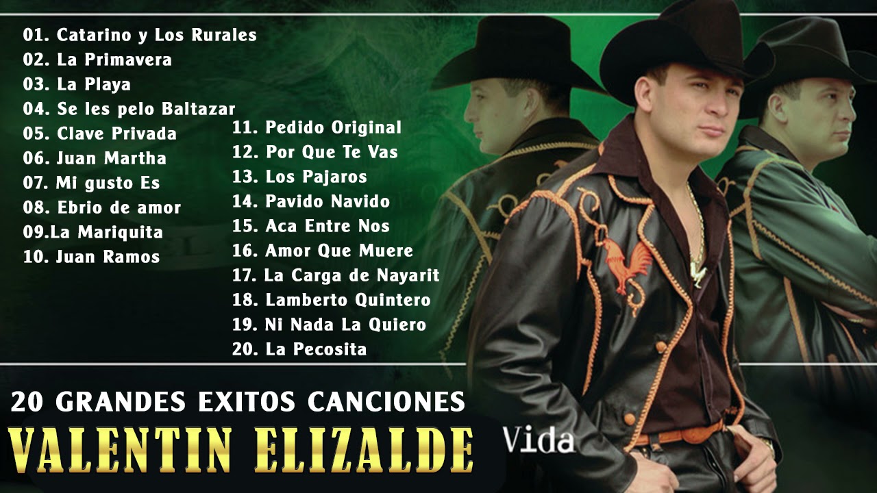 Valentin Elizalde Sus Grandes Exitos Canciones - 20 Mejores Canciones ...