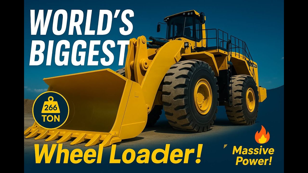 LeTourneau L-2350: The World's Biggest Wheel Loader in Action! - YouTube