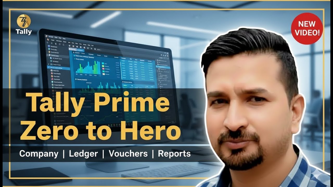 Tally Prime Full Course 2026: Lesson 1 | Company, Ledger, & Voucher ...