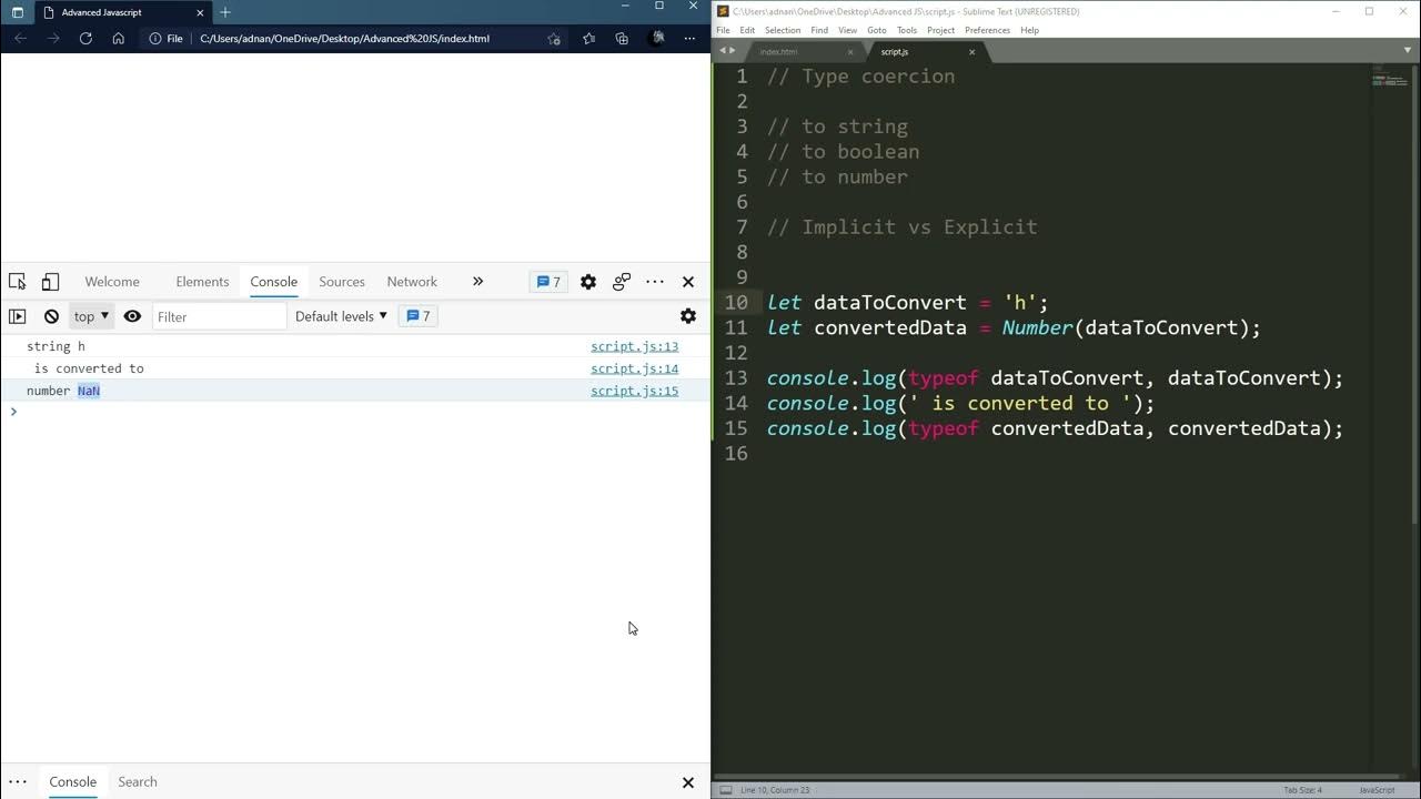 13. 3 Type coercion - YouTube