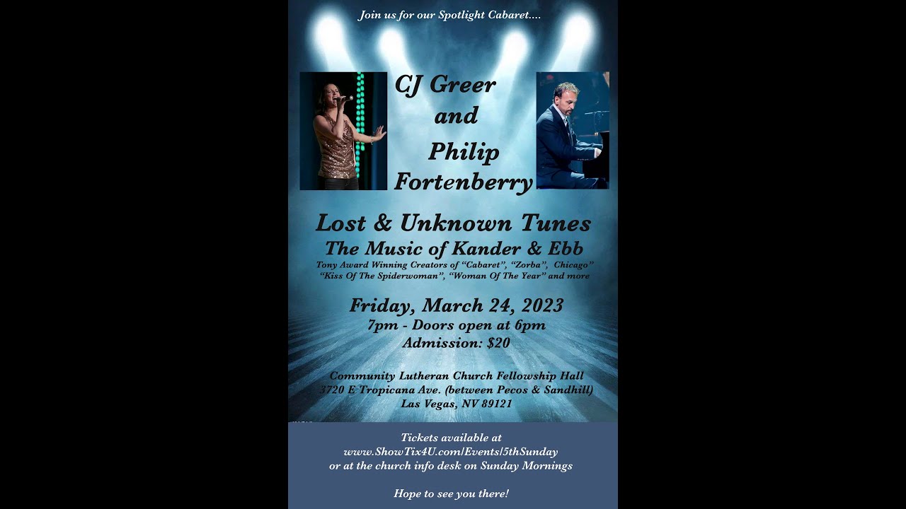 SPOTLIGHT CABARET - CJ Greer & Philip Fortenberry - YouTube