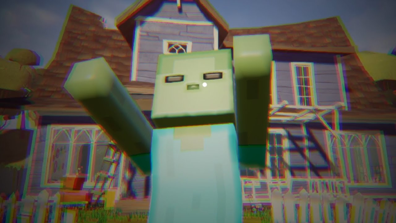 MY NEW NEIGHBOR ZOMBIE MINECRAFT - Hello Neighbor ACT 1 - YouTube