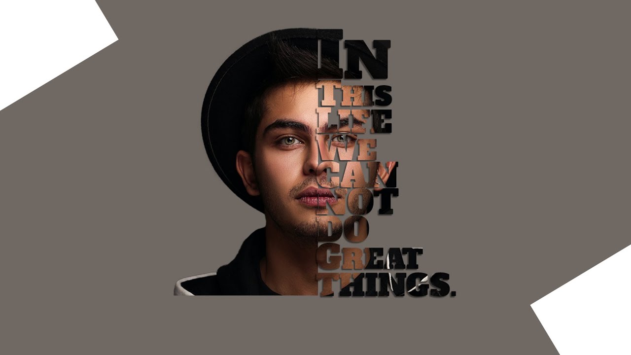 How to create text portrait effect in photoshop | TEXT PORTRAIT ...