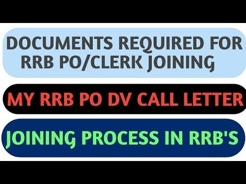 RRB PO/CLERK JOINING PROCESS. RRB PO/CLERK DOCUMENT VERIFICATION ...