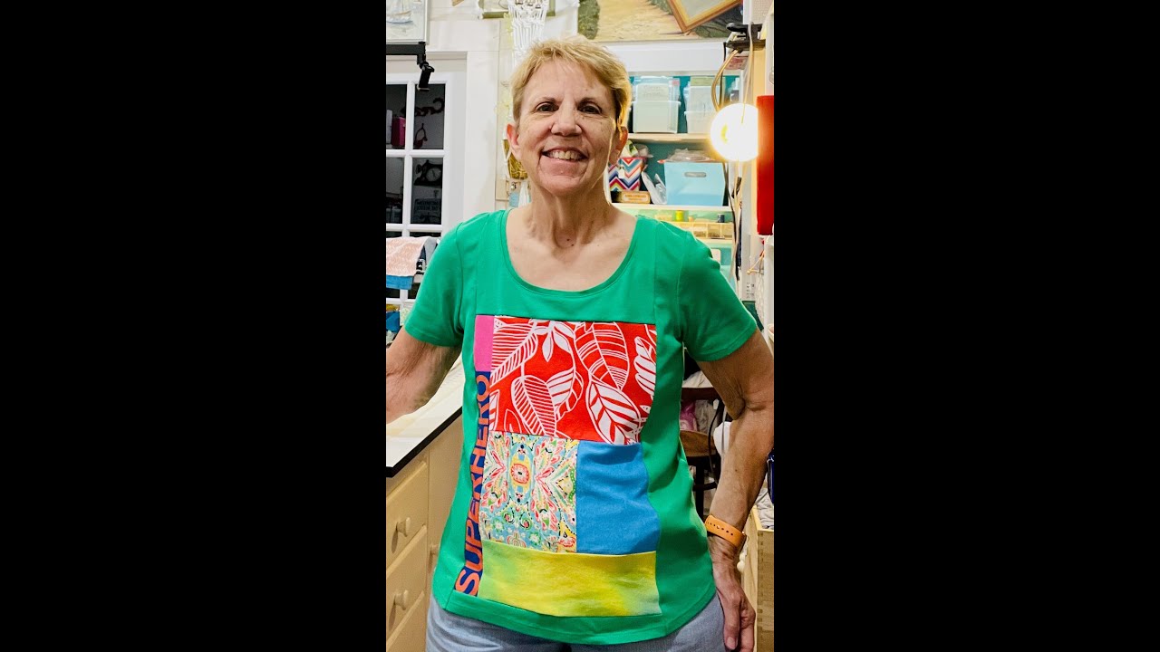 How to Add Patchwork to a T-Shirt - YouTube