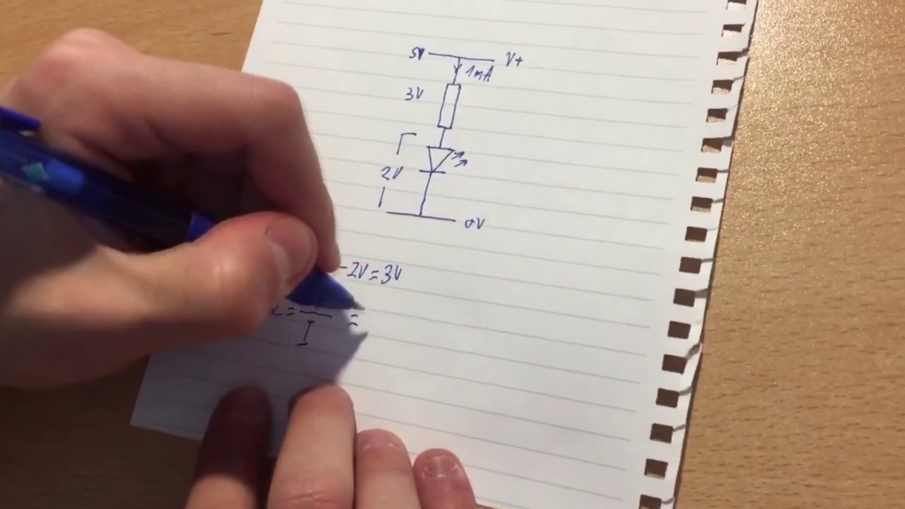 Calculate LED resistor - YouTube