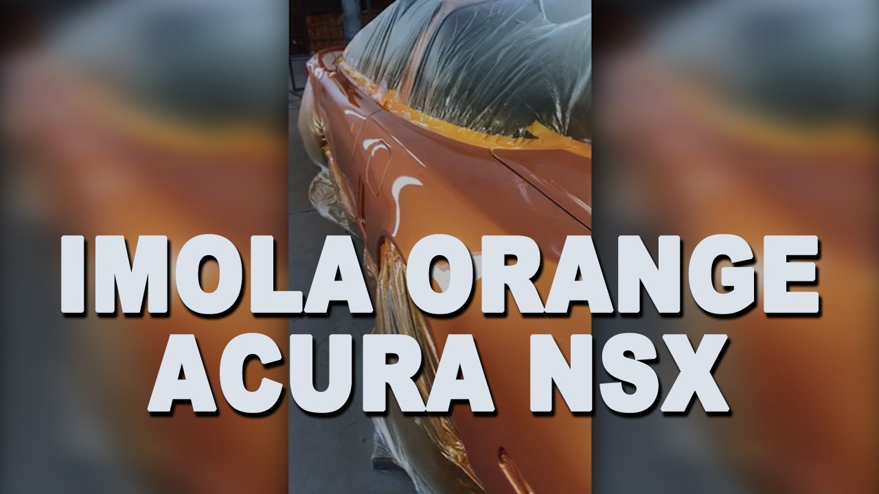 Imola Orange Paint Job - Acura NSX - YouTube