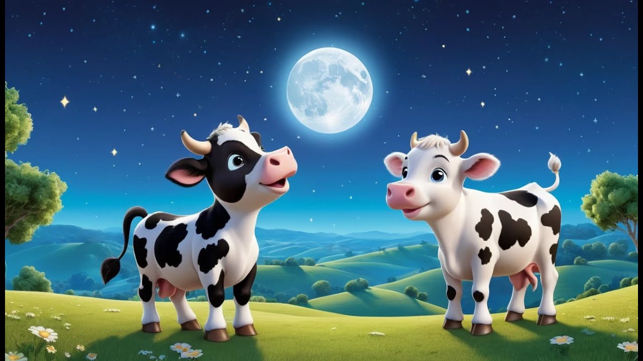 Baby Cow Goes Moo Moo Moo | Adorable Cow Nursery Rhyme for Kids | Fun ...