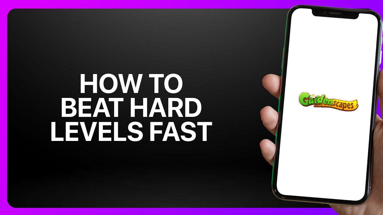 How To Beat Hard Levels Fast In Gardenscapes 2025! Tutorial - YouTube