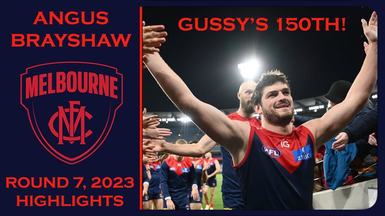 Angus Brayshaw Highlights | Round 7, 2023 (Gussy's 150th!) - YouTube