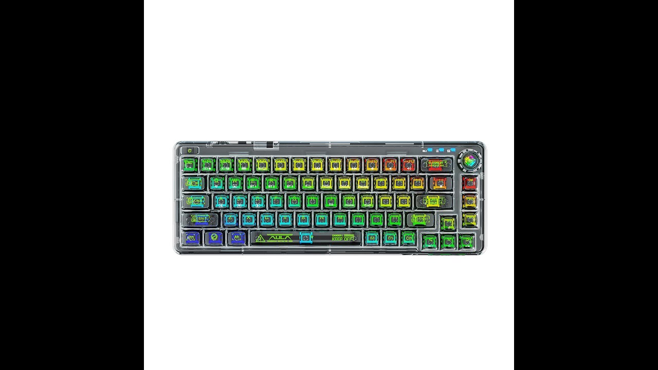 Introduction to AULA F68 65% Layout Transparent Tri-Mode Mechanical ...