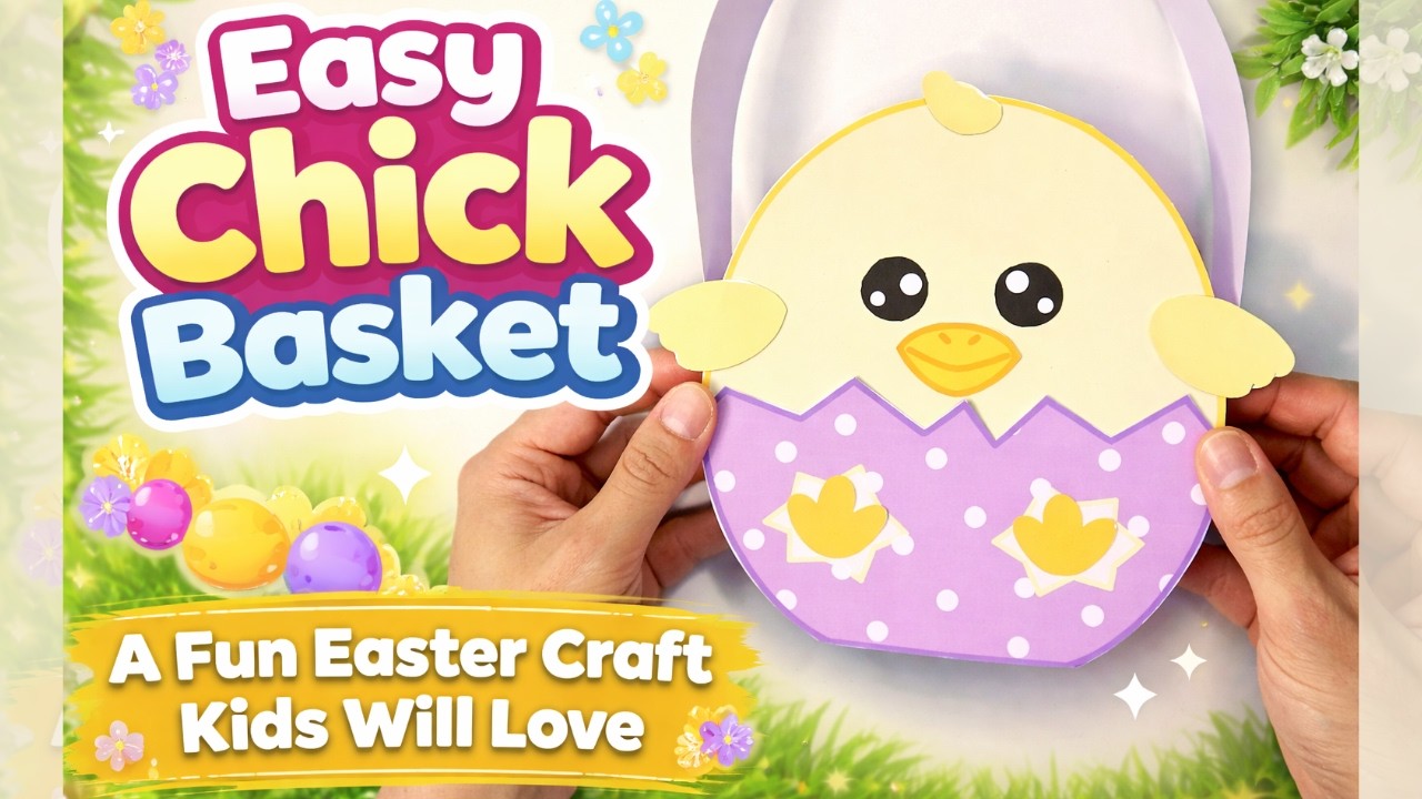 Easy Chick Basket Craft | A Fun Easter Activity for Kids #eastercrafts ...