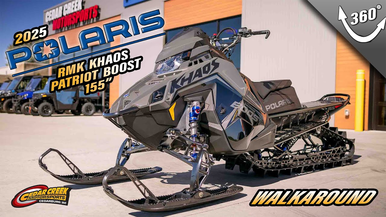 Walkaround | 2025 Polaris® Boost RMK KHAOS 155 Shadow Gray / Gloss ...