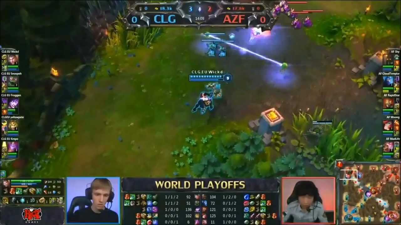 CLG EU vs Azubu Frost - Semifinal of League of Legends World ...