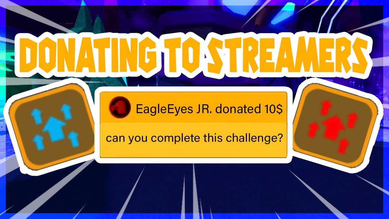 Donating to Dungeon Quest streamers if they can complete this challenge ...