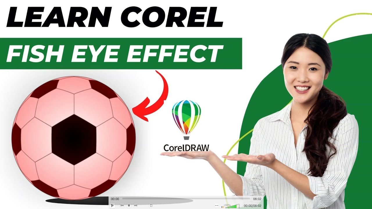 Make Football Using Fish Eye Effect in CorelDraw | #vidyainstitute ...
