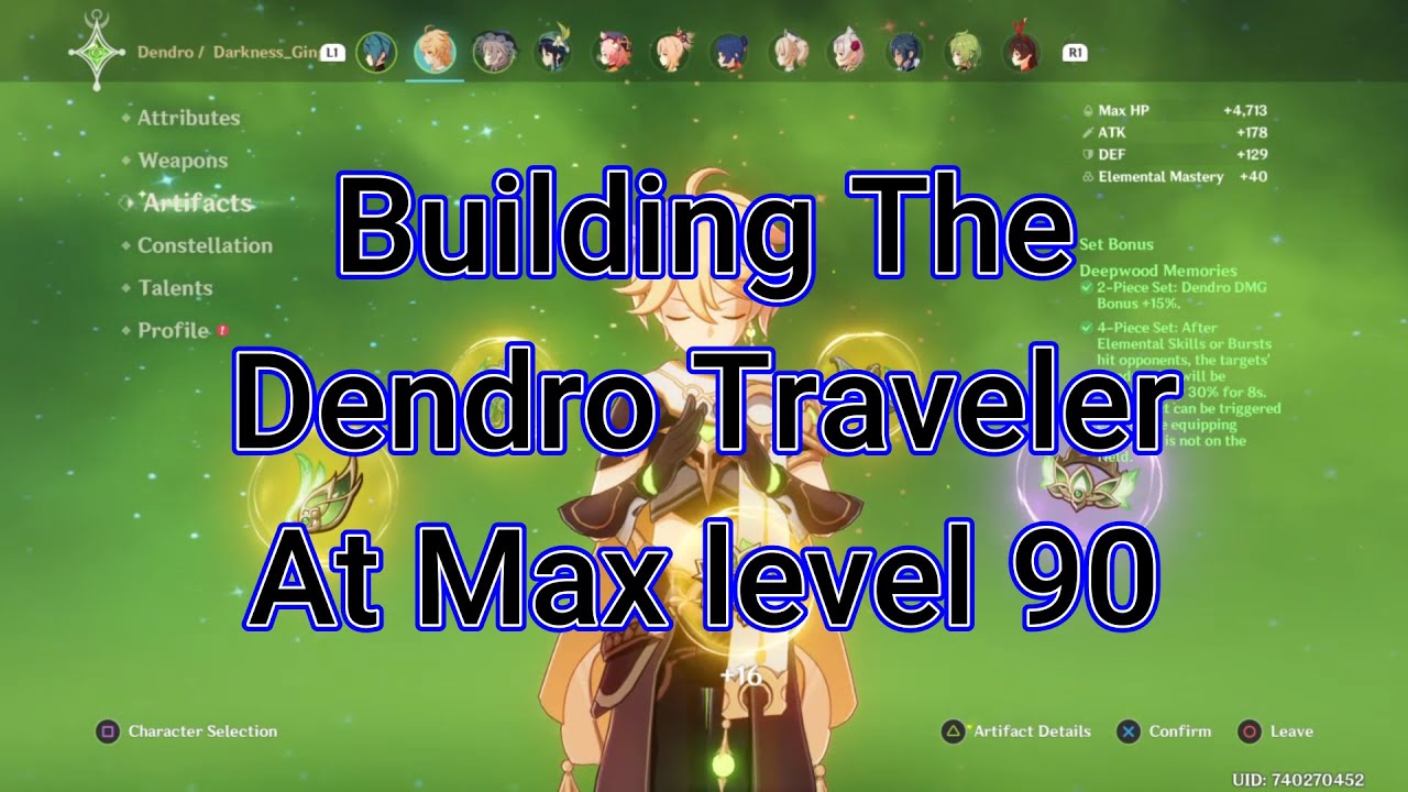 How to Build your Dendro Traveler AT the MAX Level 90 | Build Guide ...