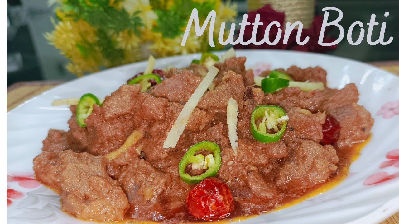How to make mutton boti || mutton boti recipe || easy recipe of mutton ...