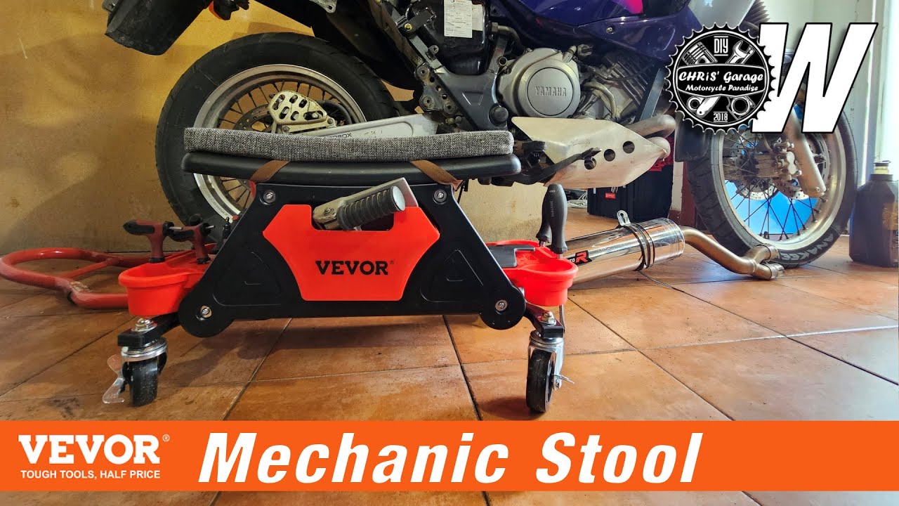 VEVOR Mechanic Stool for MOTORCYCLE and AUTO workshop with small parts ...