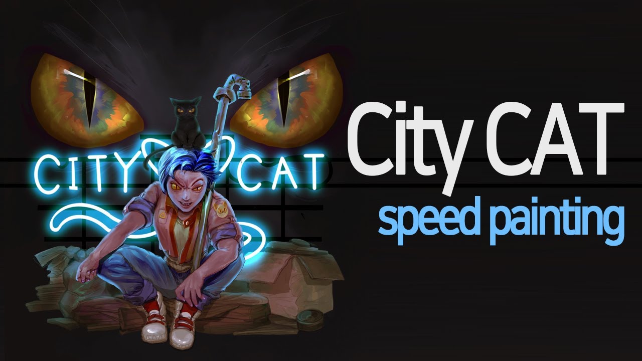 [Procreate SPEEDPAINT] City Cat |김그림 - YouTube