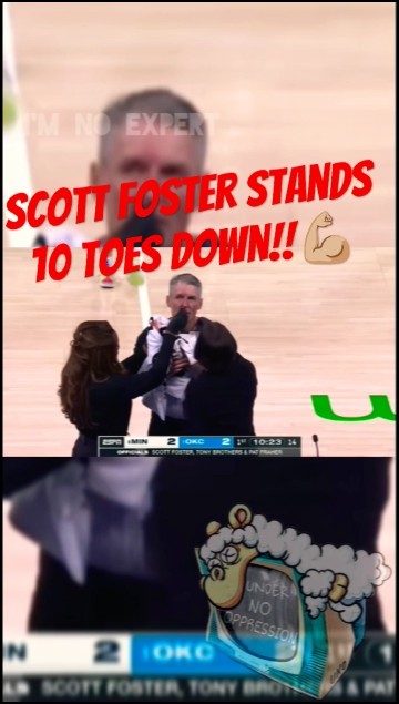Referee Scott Foster puts an END to flopping in the NBA #nba #noflop ...
