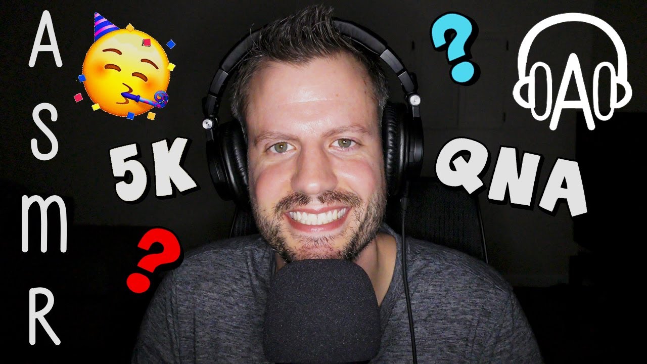 ASMR Aaron 5K QnA Q&A Relaxing Whisper Ramble - YouTube