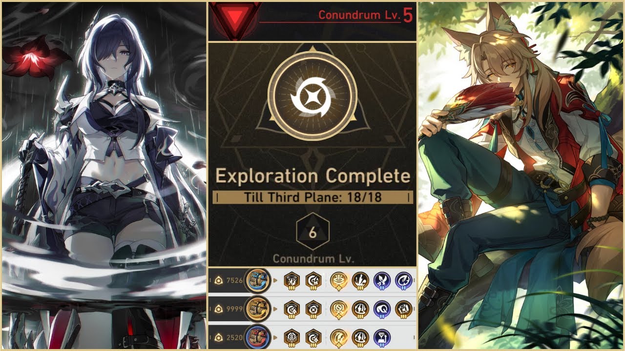 Conundrum Lv. 6 Full Run - Acheron & Jiaoqiu Ultimate - Su Unkownable Domain - YouTube