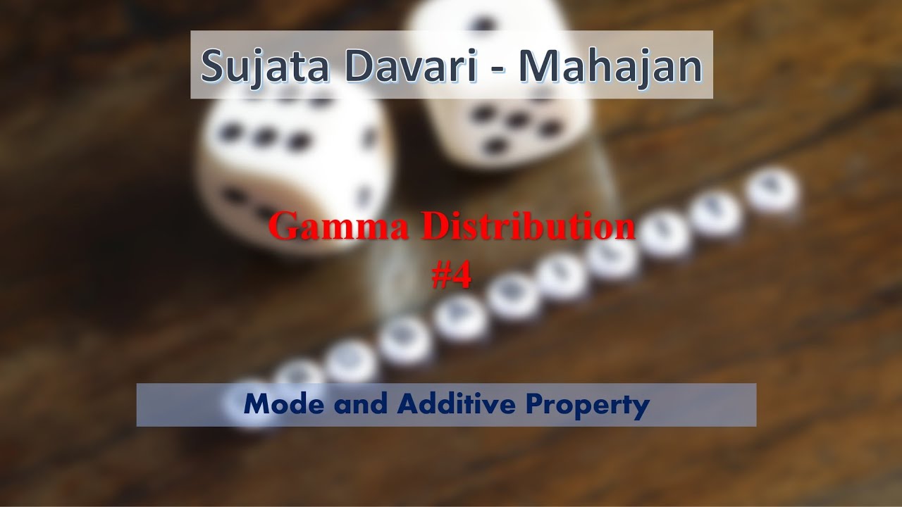 Mode and Additive Property of Gamma Distribution - YouTube