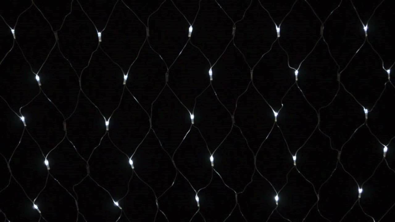 180 White LED Chasing Net Light - YouTube