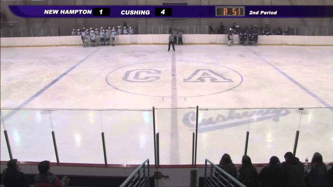 Cushing Academy-Varsity Boys Ice Hockey vs. New Hampton School - YouTube