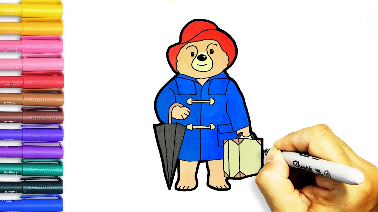 How to Draw the Paddington Bear for Beginners | Step-by-Step Easy ...