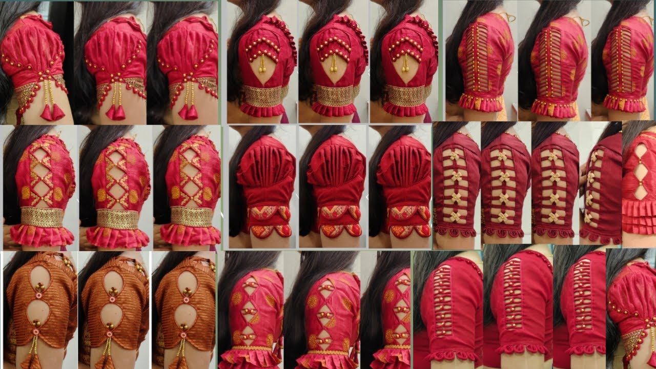Top 15 very beautiful maroon colour blouse design | blouse design ...