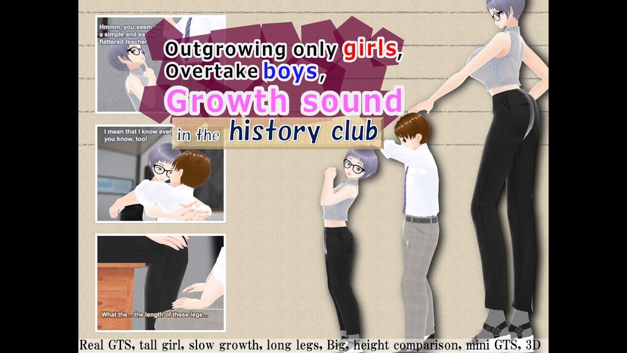 Outgrowing only girls, Overtake boys, Growth sound in the history club ...