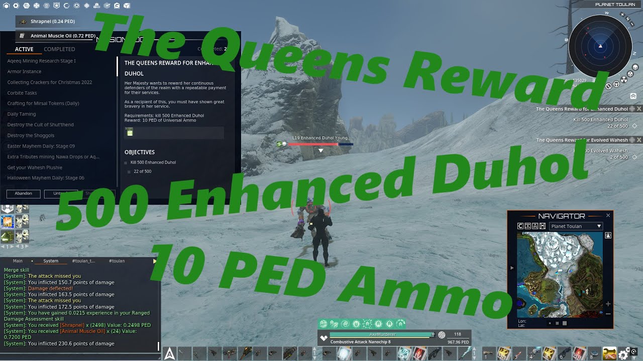 The Queens Reward for Enhanced Duhol - Planet Toulan - YouTube