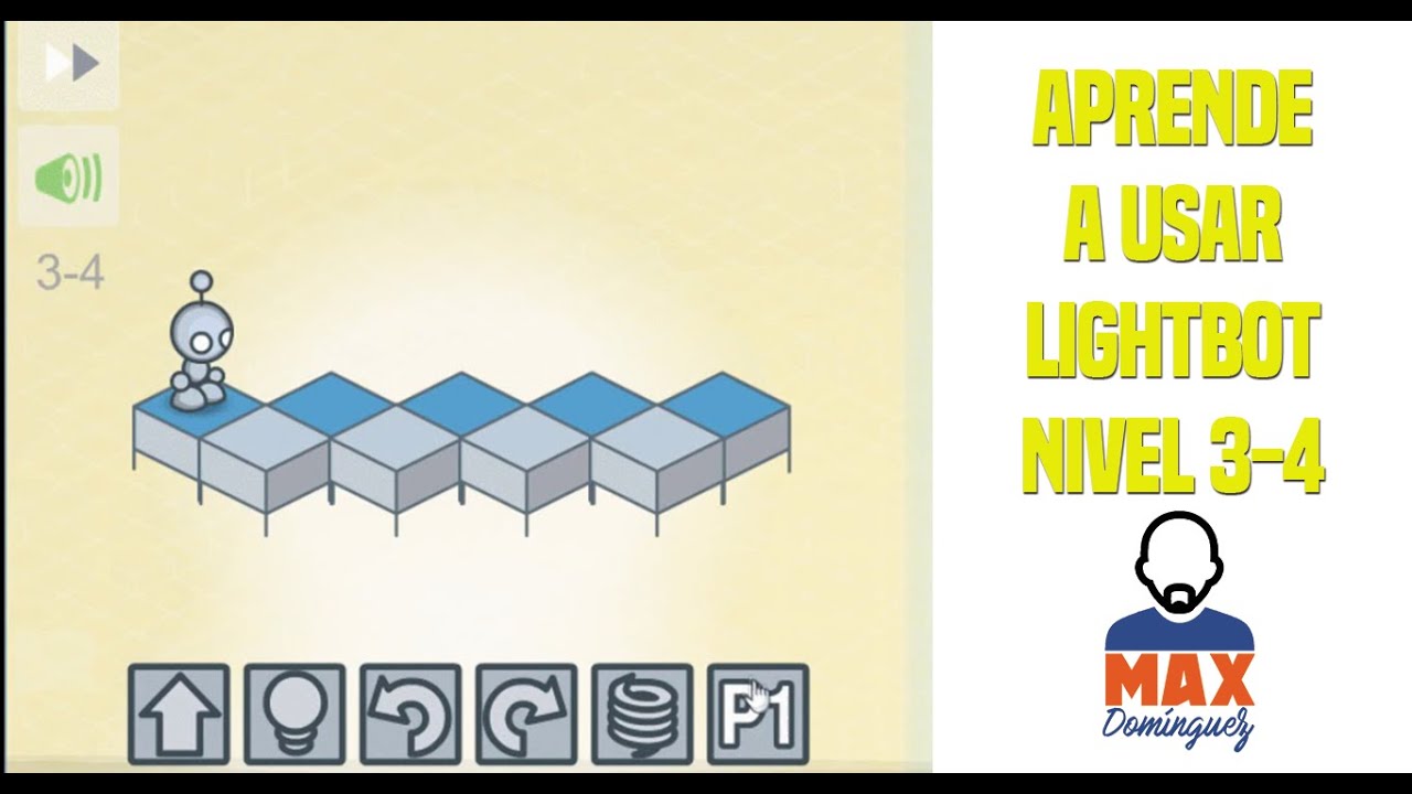 Tutorial LightBot Nivel 3-4 por Max Domínguez - YouTube