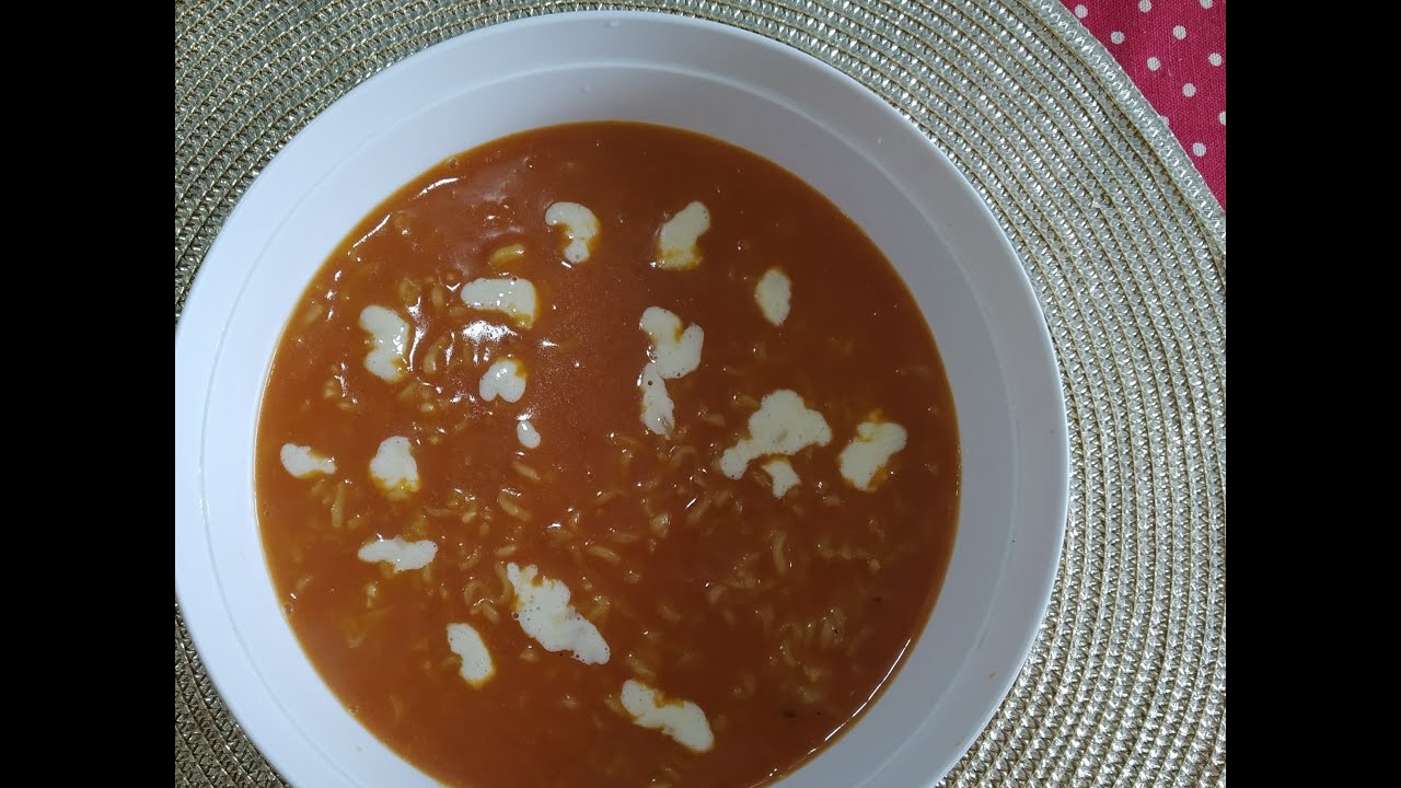 [Recipe #22] Maggi Tomato Soup | Easy Soup Recipe - YouTube