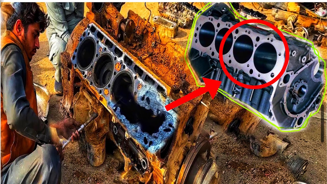 Unbelievable Repaired & Restoration 50 Years Old Blasted & Rusty Engine ...