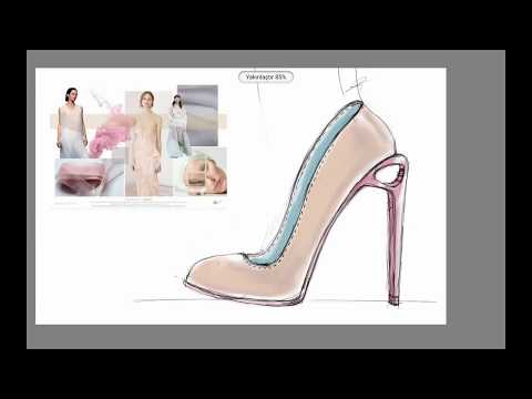 Yüksek paralara tasarlanacak ayakkabı  tasarımı ve çizimi