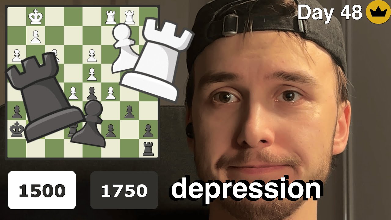 2 rook + 8 pawn ENDGAME --- Journey to 2000 - YouTube