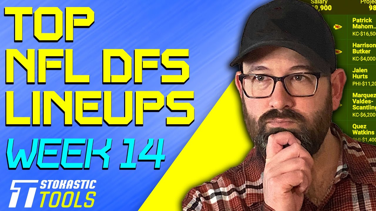 NFL DFS DraftKings Lineups Week 14 Main Slate Picks | Stokastic NFL DFS ...