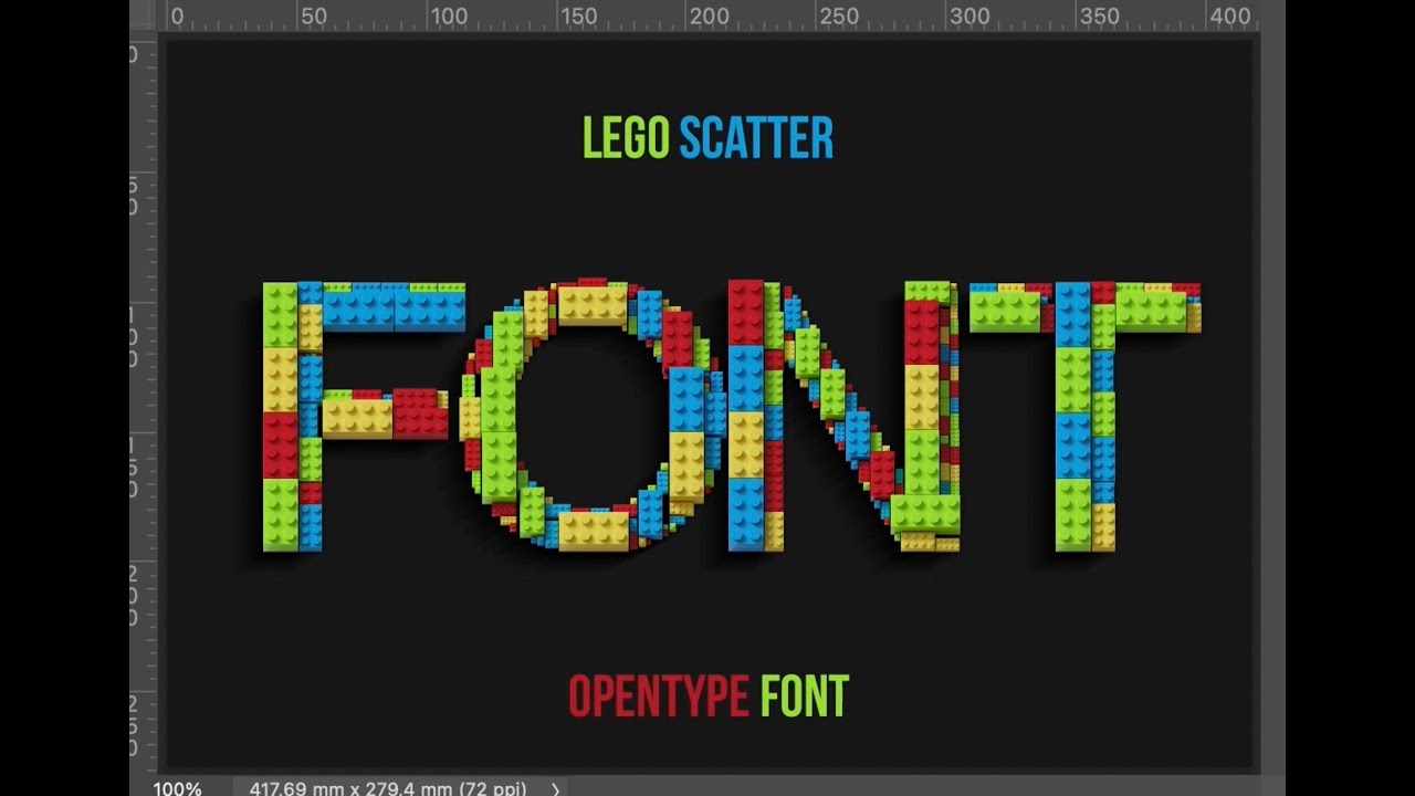 Lego Scatter Font - YouTube