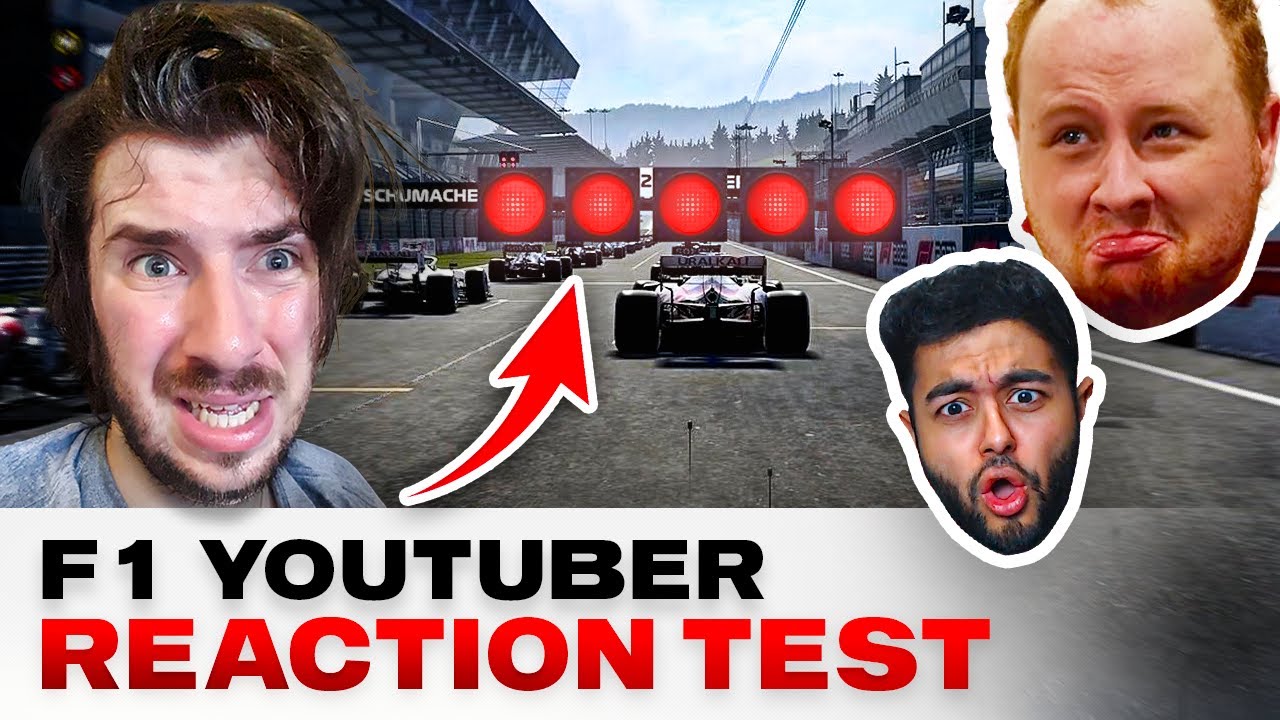 I Secretly Tested The Reaction Times Of F1 YouTubers... - YouTube