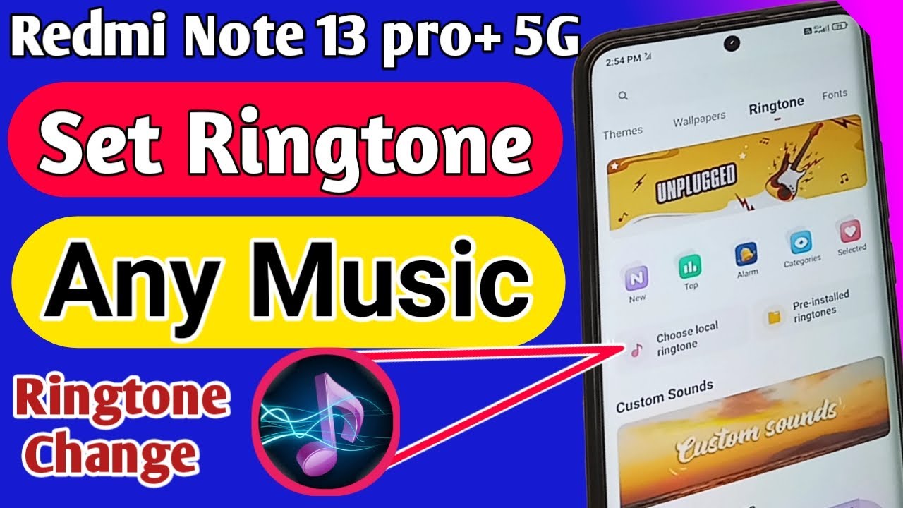 Redmi note 13 pro plus 5G set Ringtone any Music - YouTube