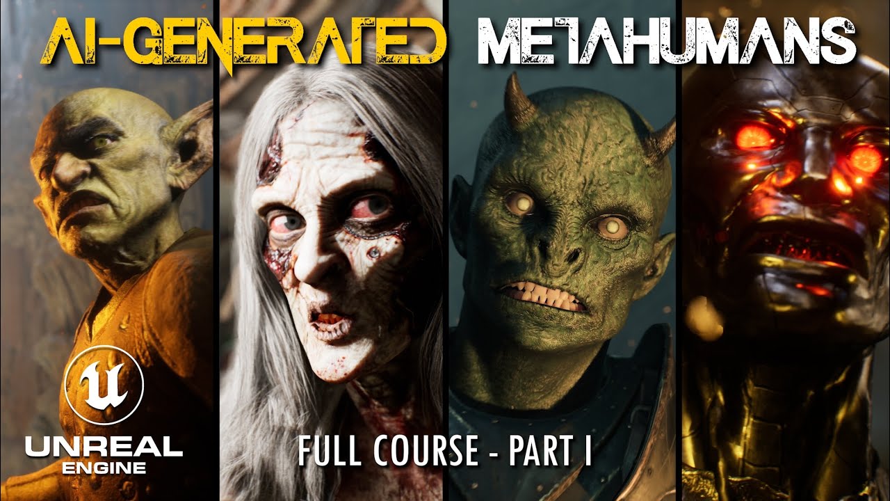 How to Generate Custom Metahuman Creatures with AI - YVO3D, Faceform ...